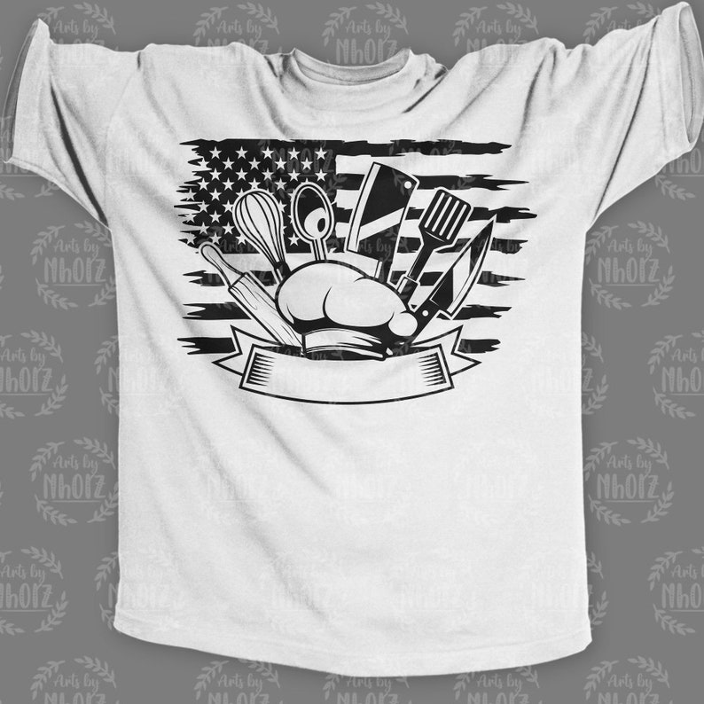 US Chef Tools Svg Cooking Clipart Head Cook Dad Cut File | Etsy