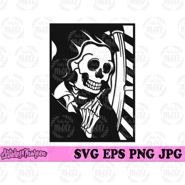 Grim Reaper Middle Finger Png - Etsy