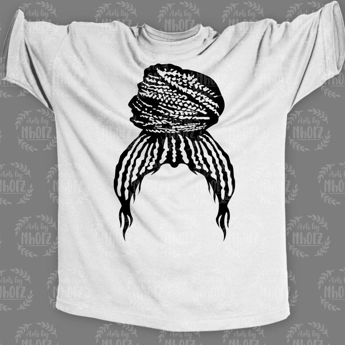 Braided Bun Hair Svg Afro Bun Cut File Afro Mom Clipart - Etsy