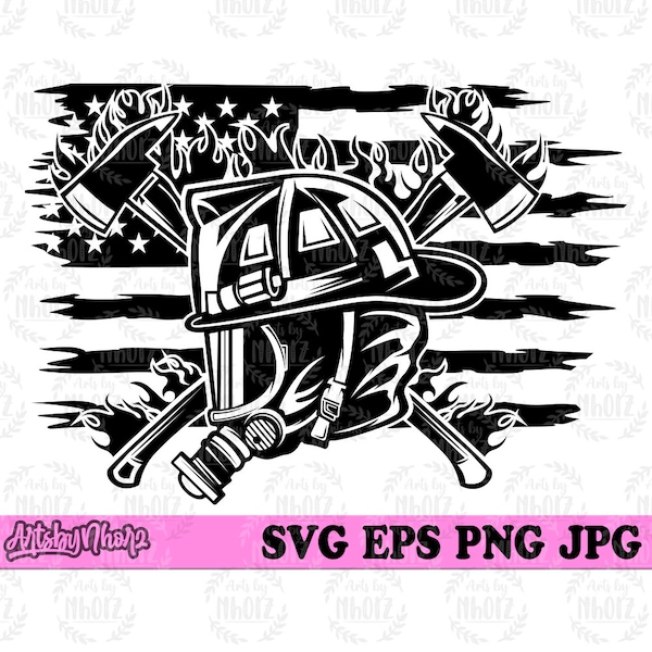 Firefighter Stencil - Etsy