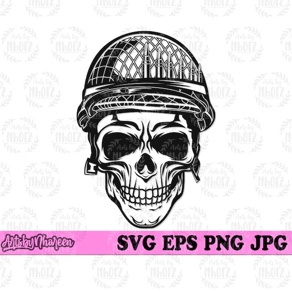 Soldier Skull Svg Veteran Cut File Patriotic Gift Idea Png | Etsy