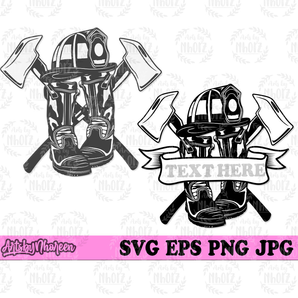 Fire Fighter Gear Svg, Fireman Dad Gift Idea, Firefighter Depot ...