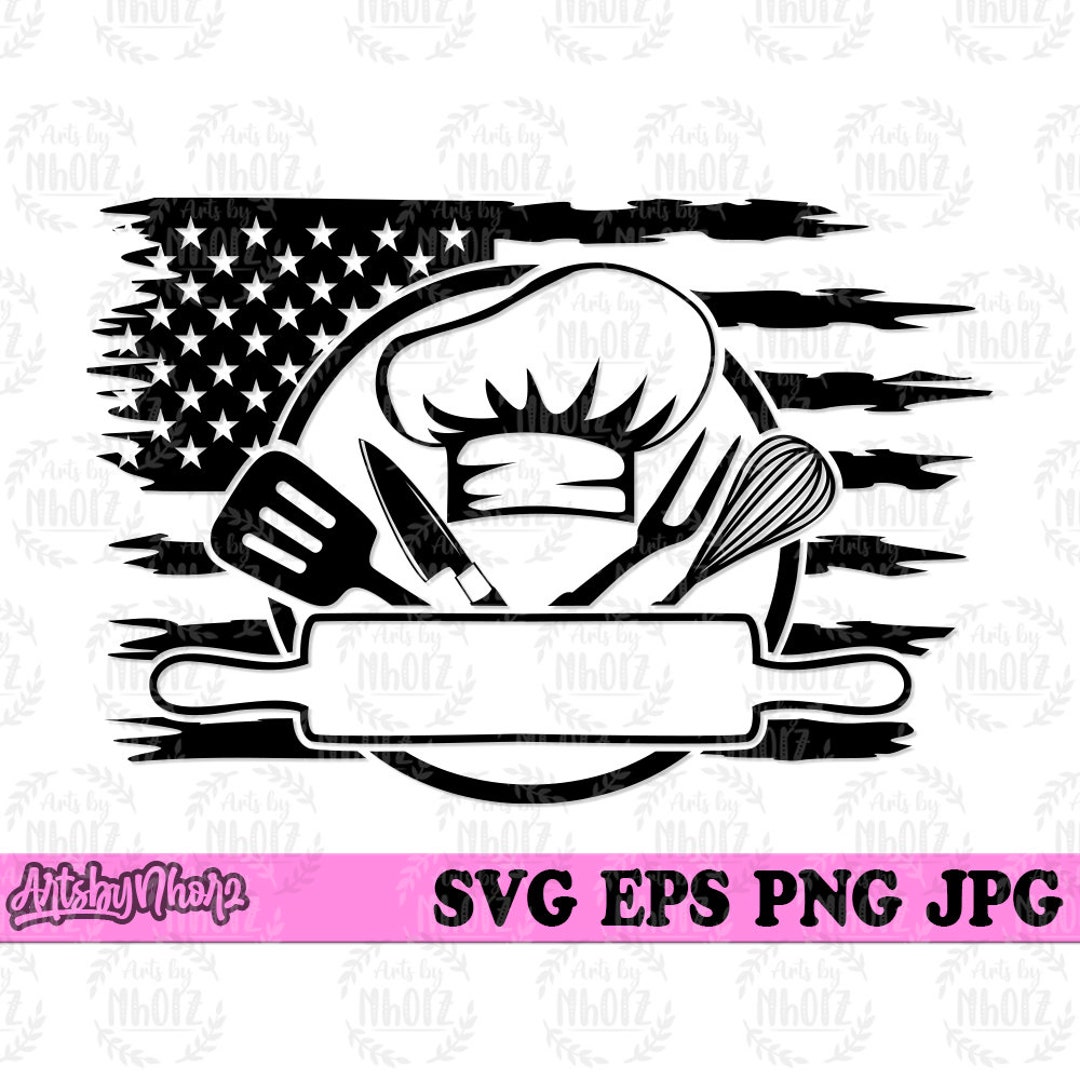 US Chef Jpeg Svg, Chef Shirt Svg, Chef Tools Clipart, Chef Cutfile ...