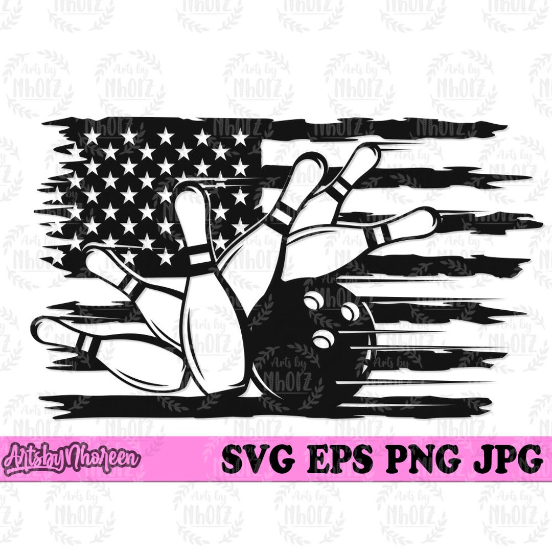US Bowling Svg, Bowler Dad T-shirt Design Gift Idea Png, Sports Dad ...