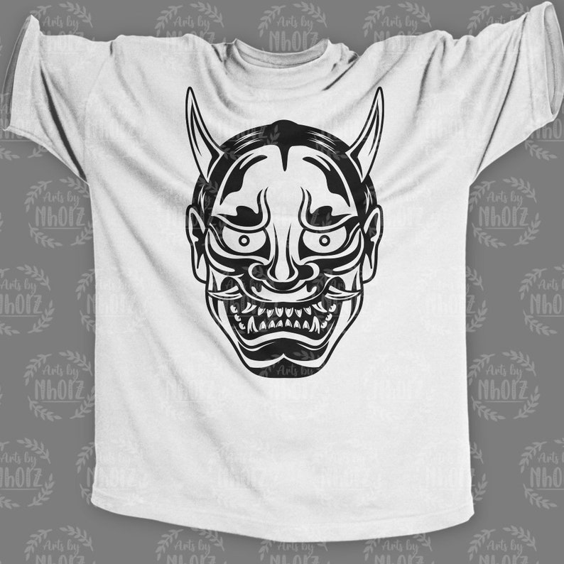 Hannya Mask Svg Female Demon Clipart Japanese Character - Etsy