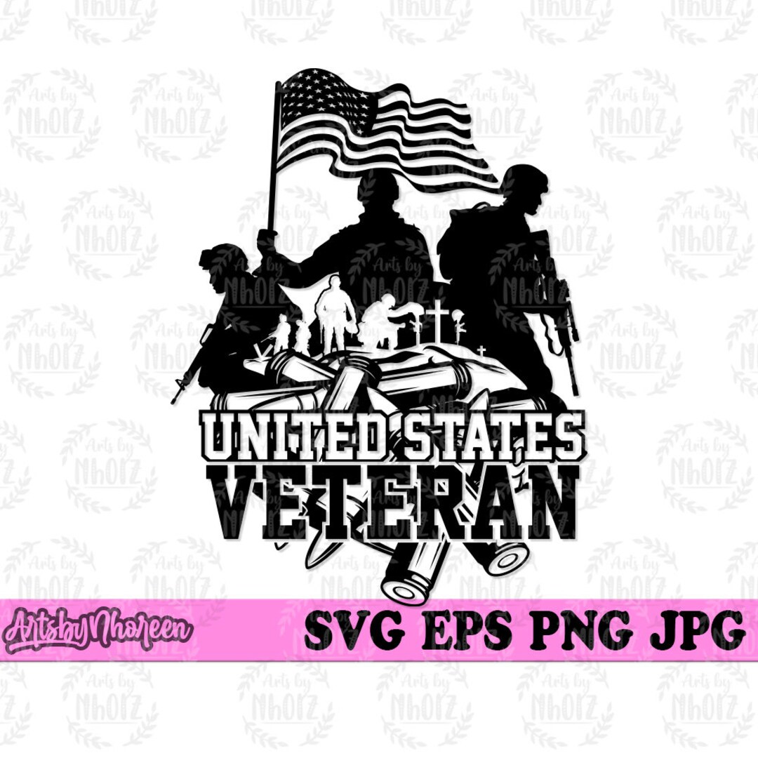 US Veteran Svg, Military Dad Gift Idea Dxf, Memorial Day Shirt Png, 4th ...