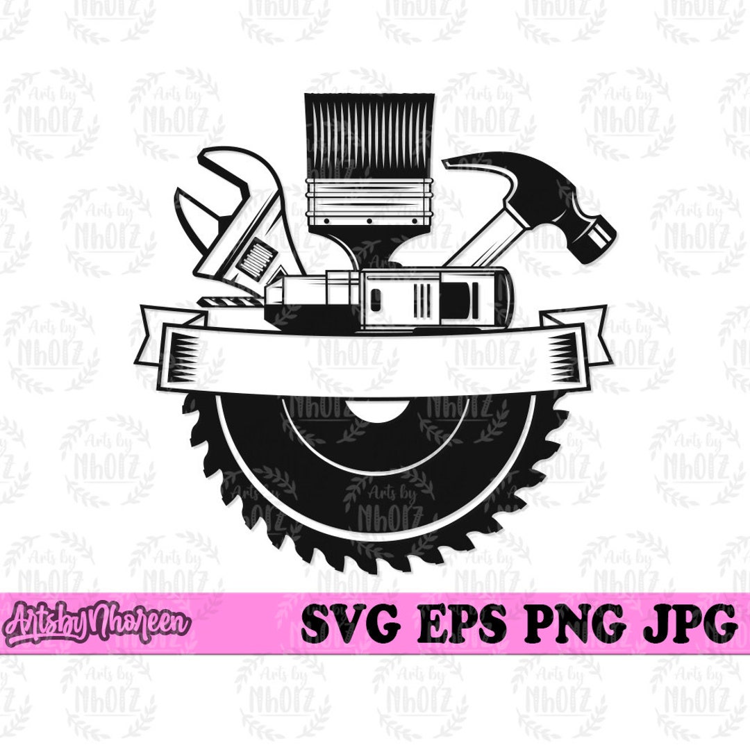 Repair Tools Svg | Carpenter Dad Gift Idea Clipart | Hammer Stencil ...
