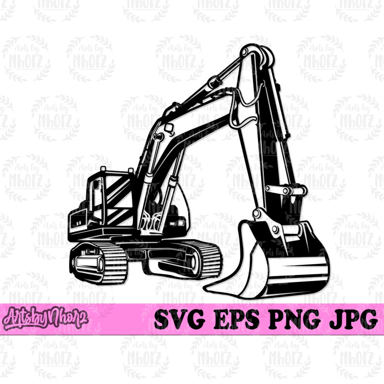 Excavator Svg Excavator Clipart Excavator Shirt Svg - Etsy