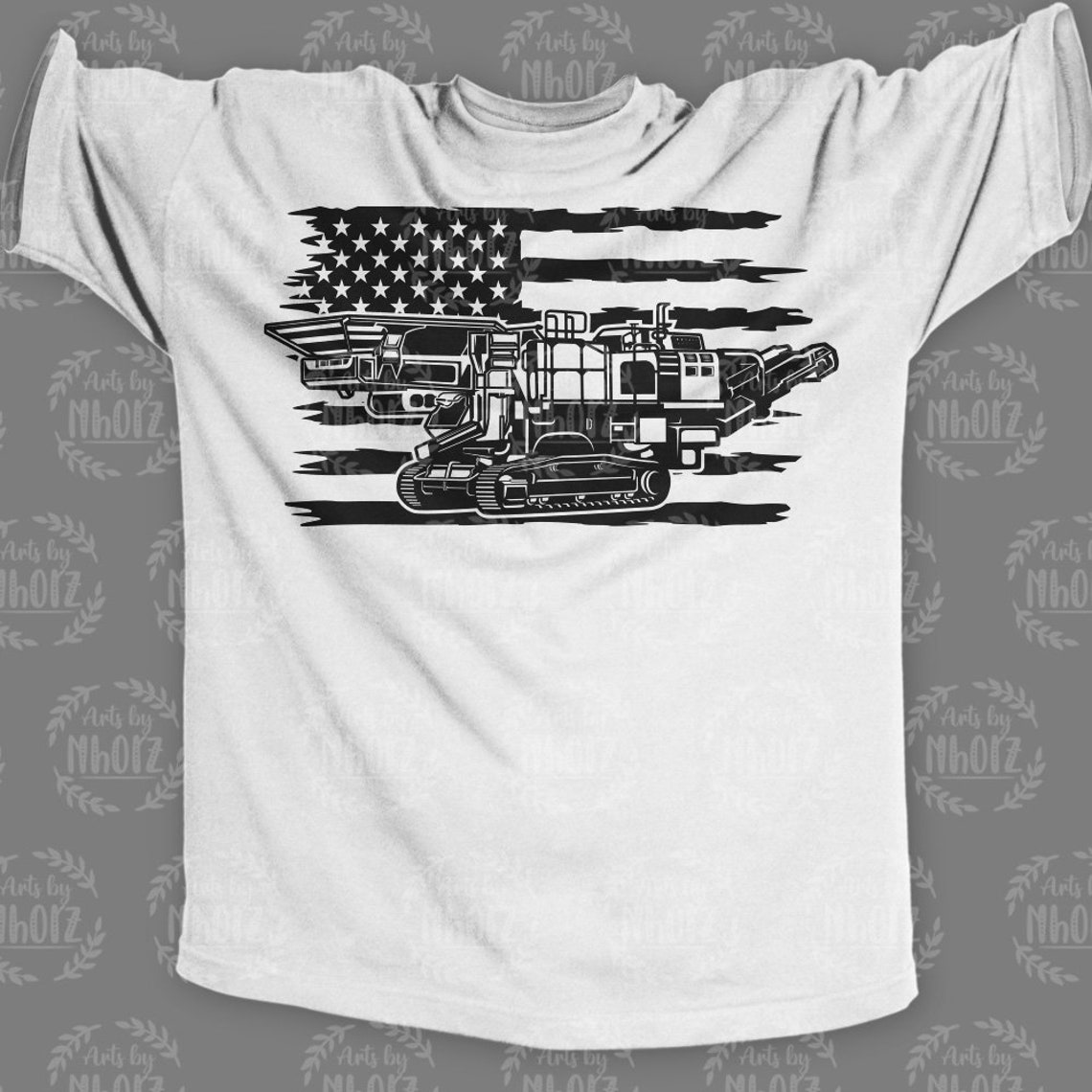 US Rock Crusher Machine Svg | Construction Clipart | Contractor Dad T ...