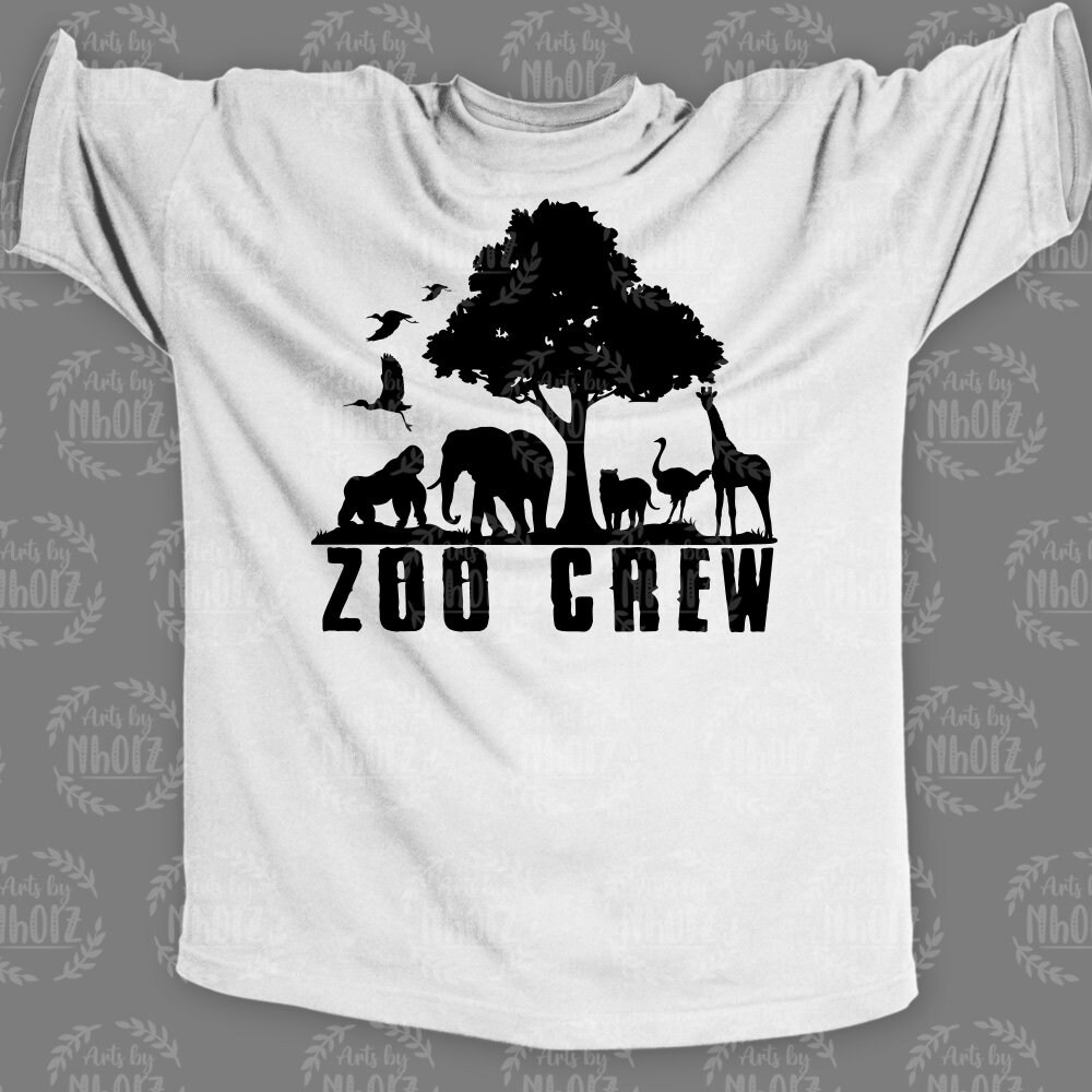 Zoo Crew Svg, Wild One Birthday Party Decor Cut File, Safari Animal ...