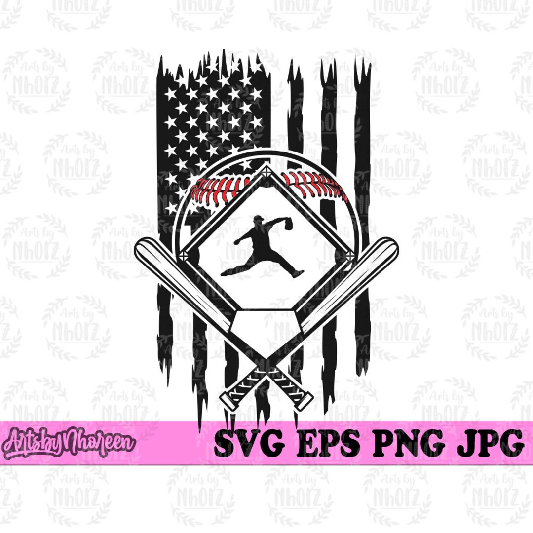 US Baseball Scene Field Svg, Outdoor Sports Dad T-shirt Design Png ...