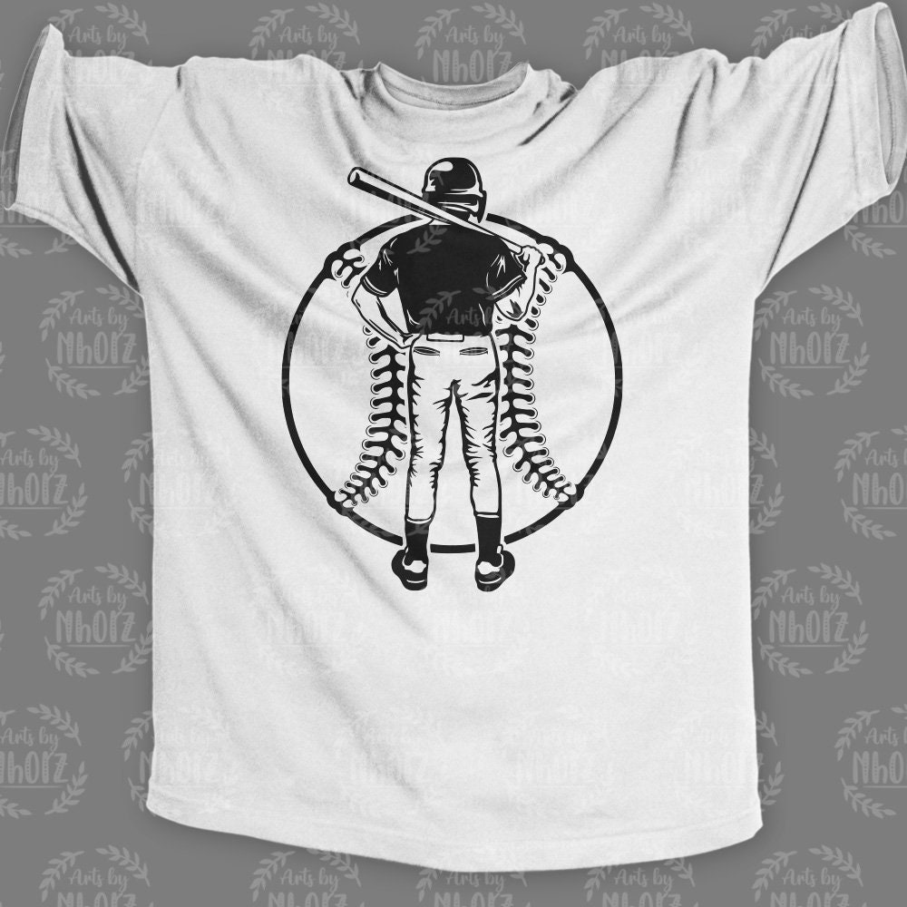 Baseball Player Svg Sports Dad Cut File Coach Gift Idea - Etsy