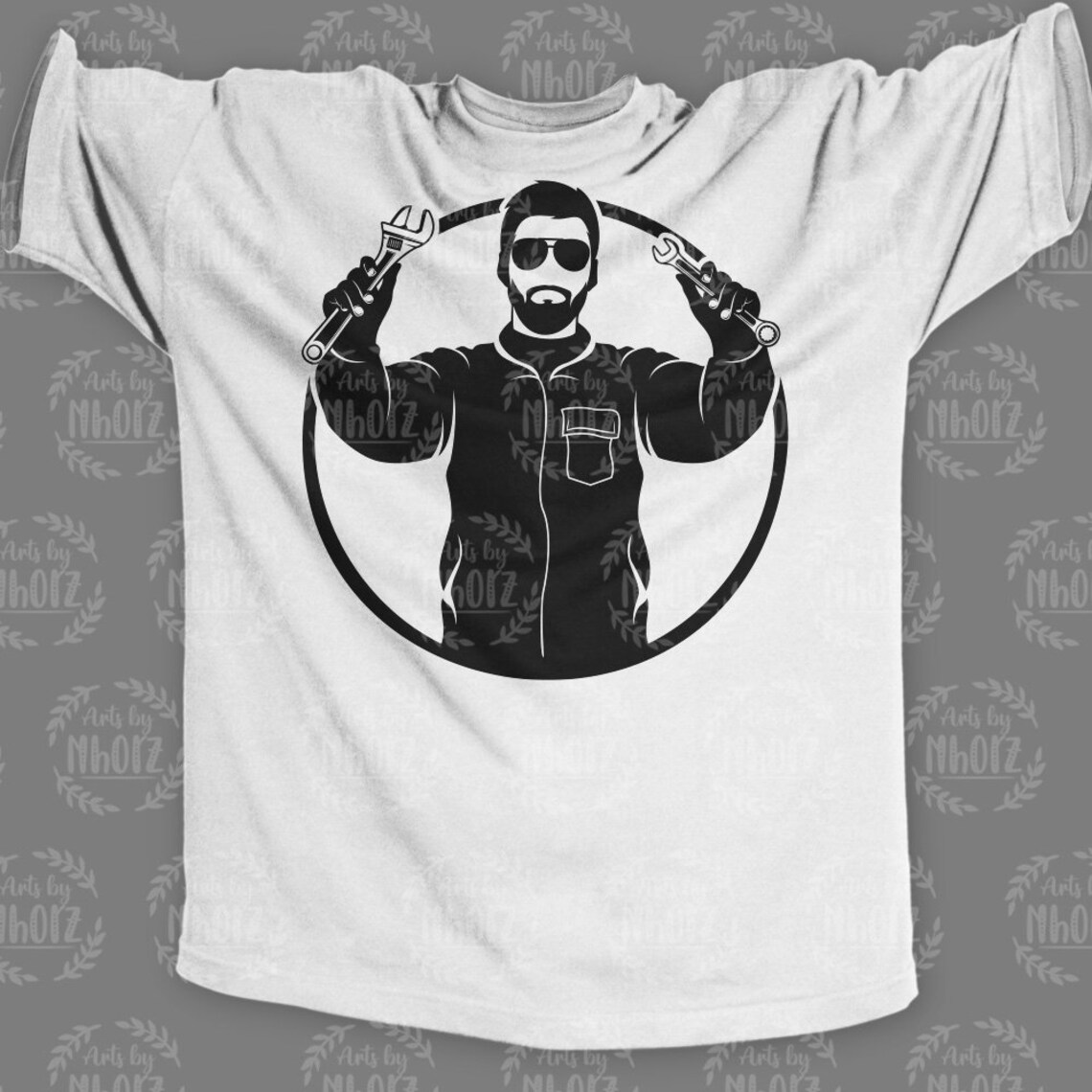 Mechanic Man Svg Mechanical Dad Clipart Repairman Cut File - Etsy