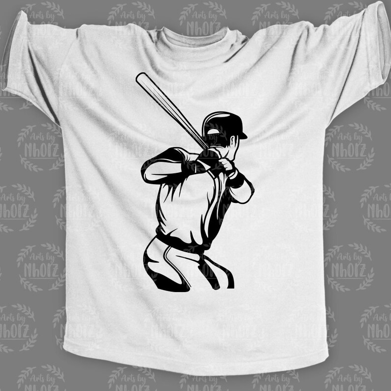 Baseball Player Svg Pitcher Dad Clipart Batter Stencil - Etsy