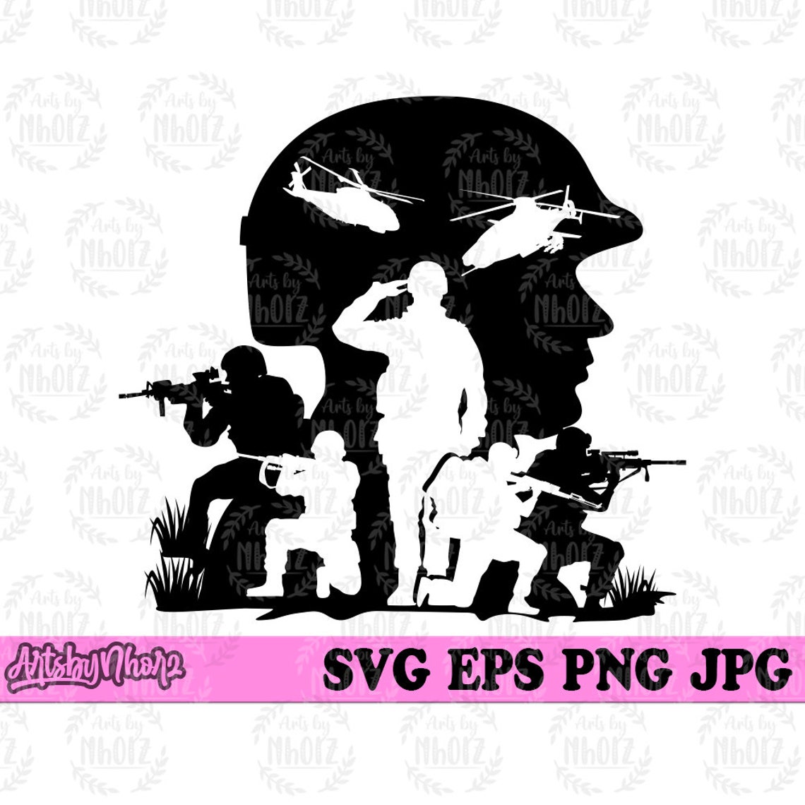 Soldier Scene Svg Soldier Clipart Soldier Cutfile Soldier - Etsy