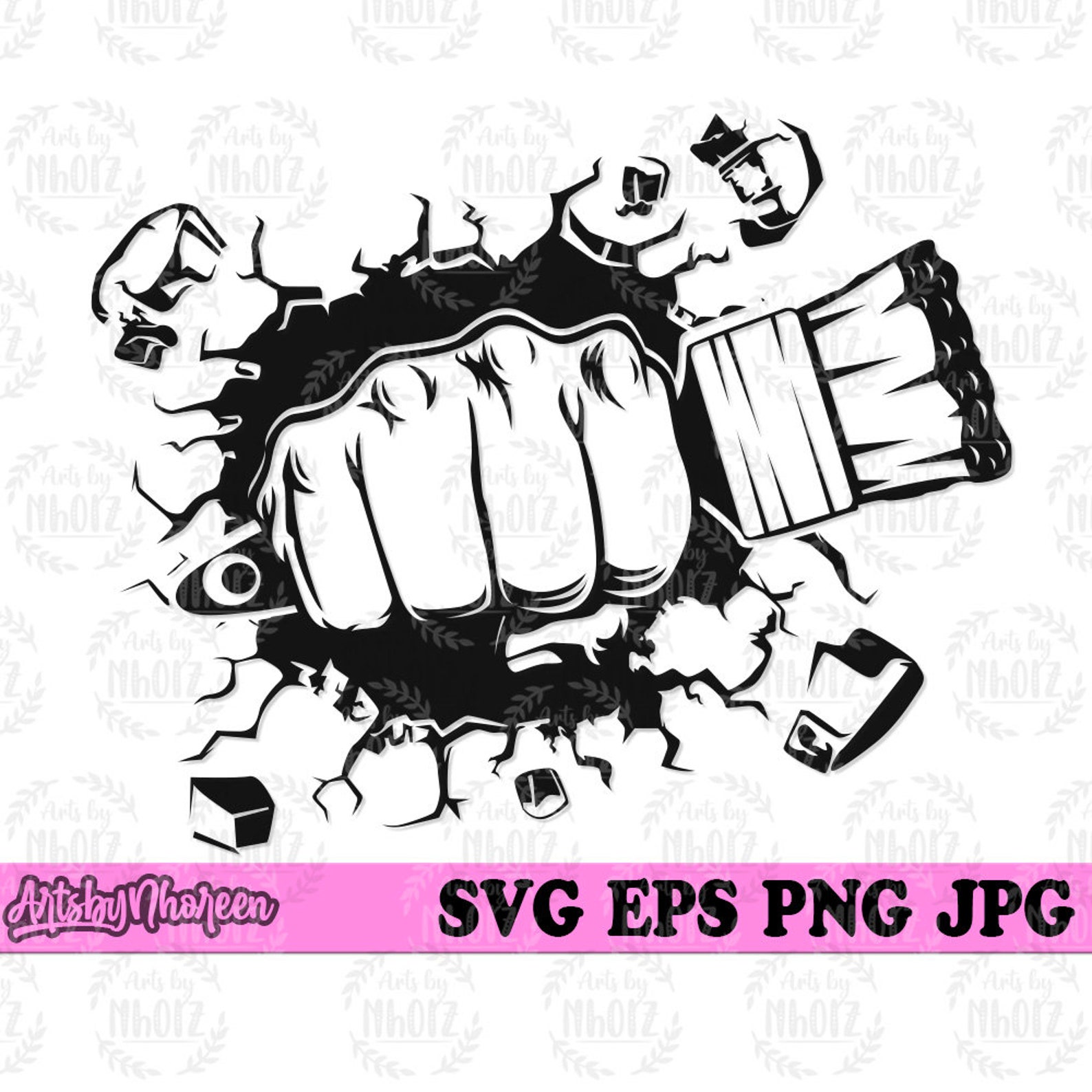Smashed Wall Painter Svg | Painter Dad Gift Idea | Paint Brush Cut File ...