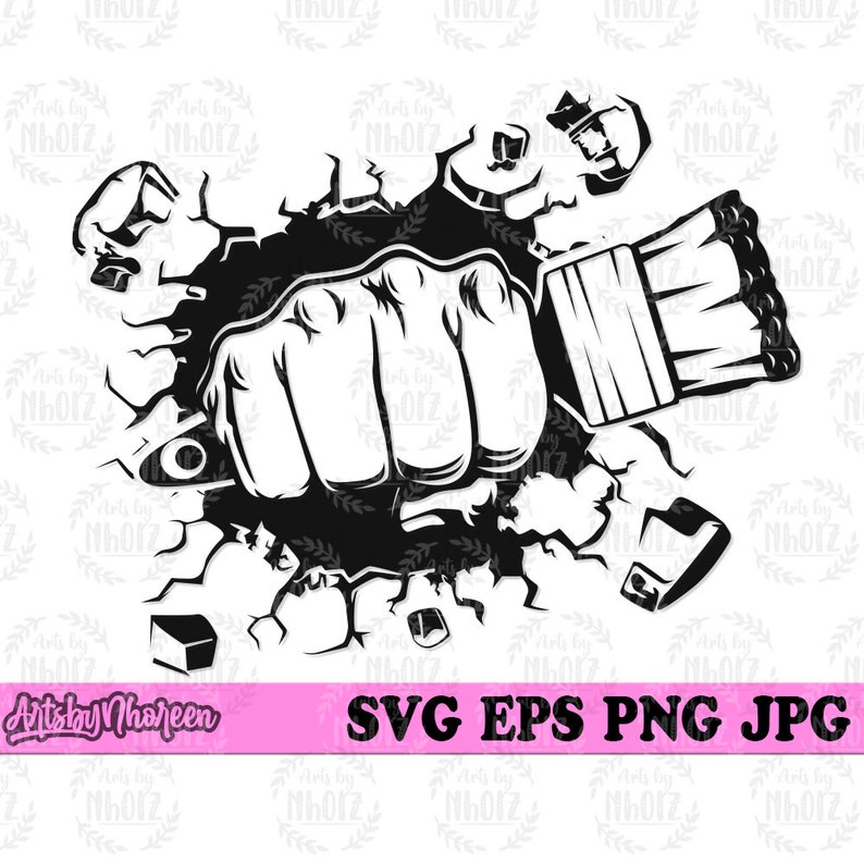 Smashed Wall Painter Svg Painter Dad Gift Idea Paint Brush - Etsy