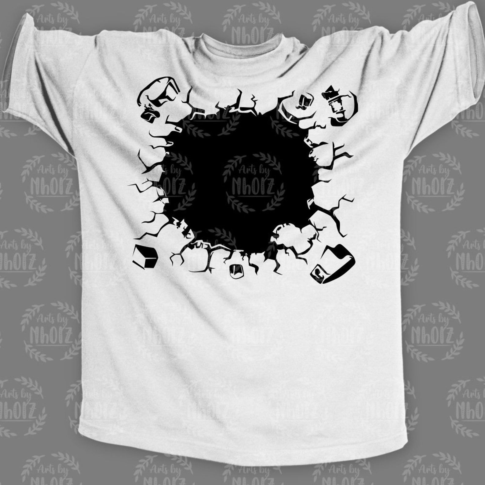 Smash Crack Wall Svg Broken Wall Clipart Smashed Wall Cut - Etsy