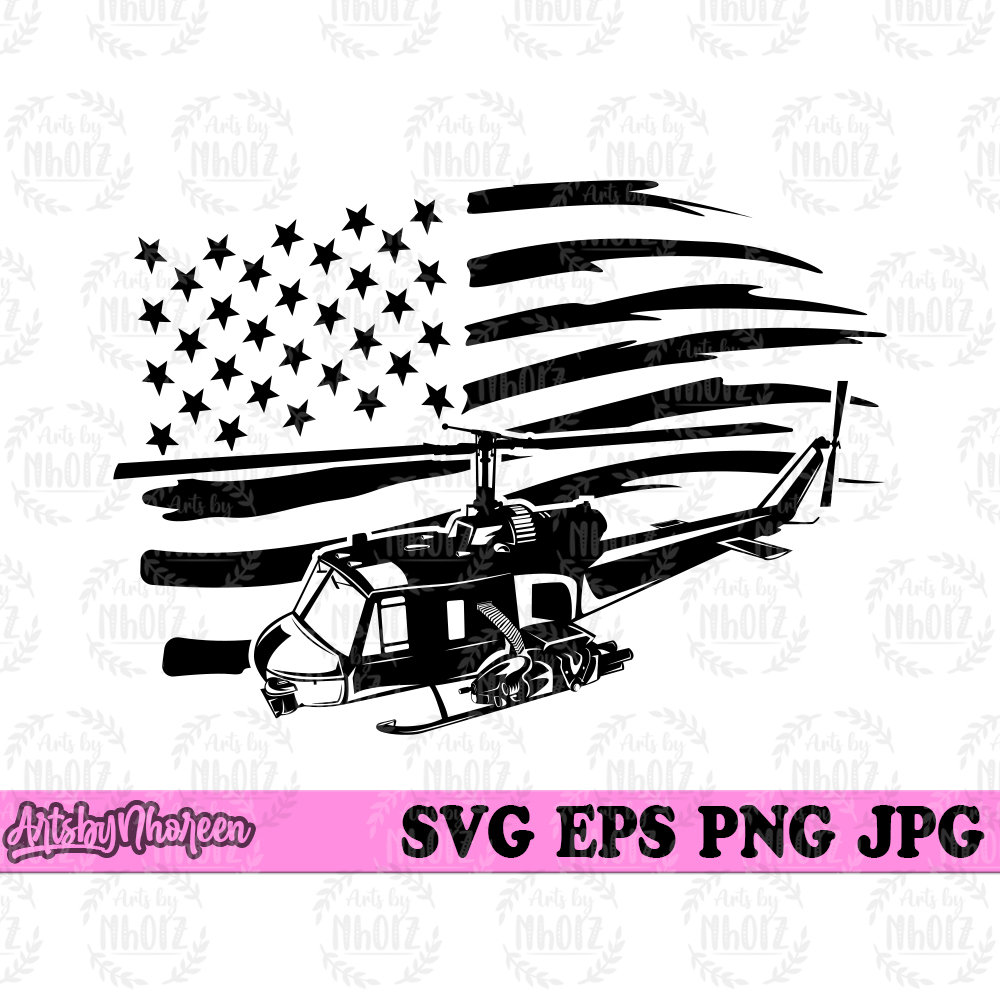 US Combat Helicopter Svg, Helicopter Clipart, US Combat Helicopter Png ...