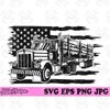 Logging Truck Png for Sublimation, Logger Truck Clipart, Logger T Shirt ...