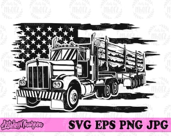 Logging Truck Png - Etsy