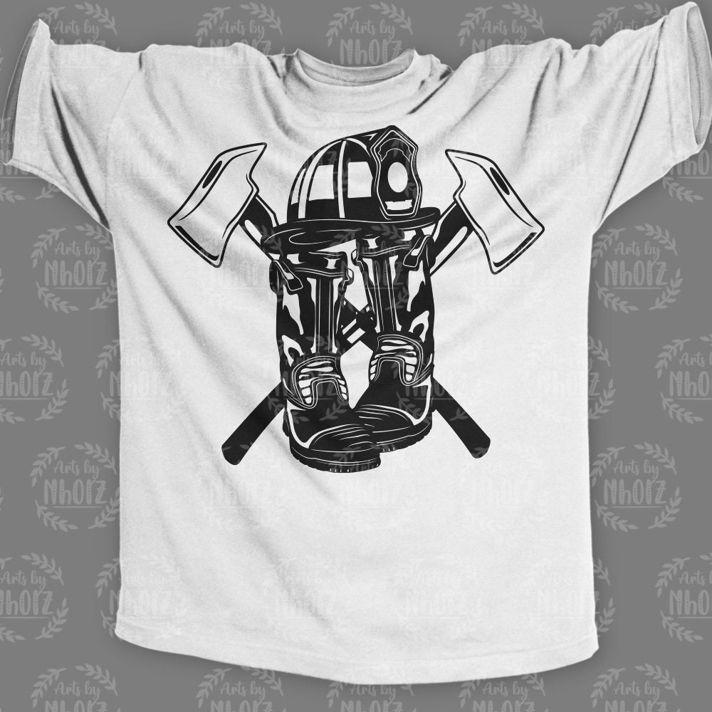 Fire Fighter Gear Svg Fireman Dad Gift Idea Firefighter - Etsy