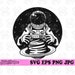 Astronaut Svg, Spaceman Clipart, Outer Space Cut File, Planet Stencil ...