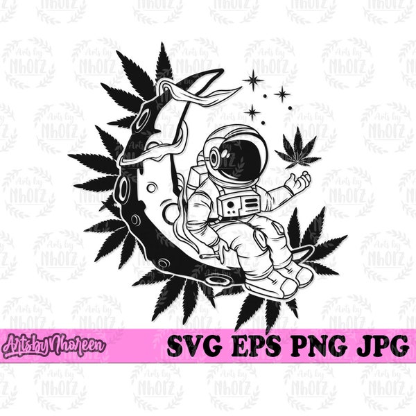 Weed Astronaut Svg - Etsy