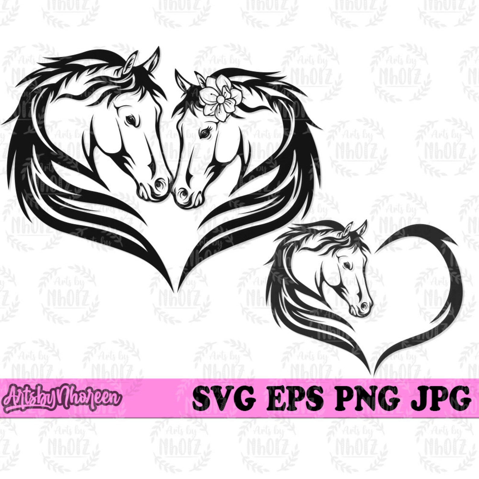 Horse Heart Svg Ranch Monogram Clipart Cowboy T-shirt - Etsy