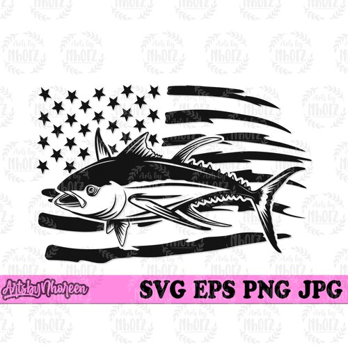 US Tuna Fish Svg Salt Water Fishing Clipart Tuna Meat Shop - Etsy