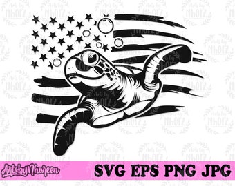 Turtle Salt Life Svg - Etsy