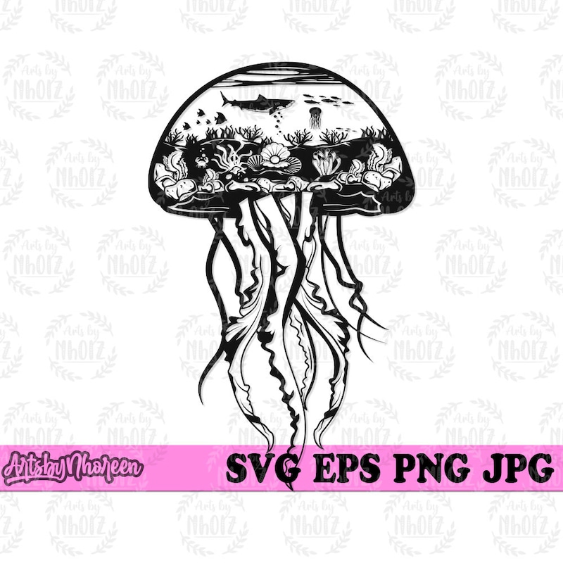 Jelly Fish Svg Wall - Etsy