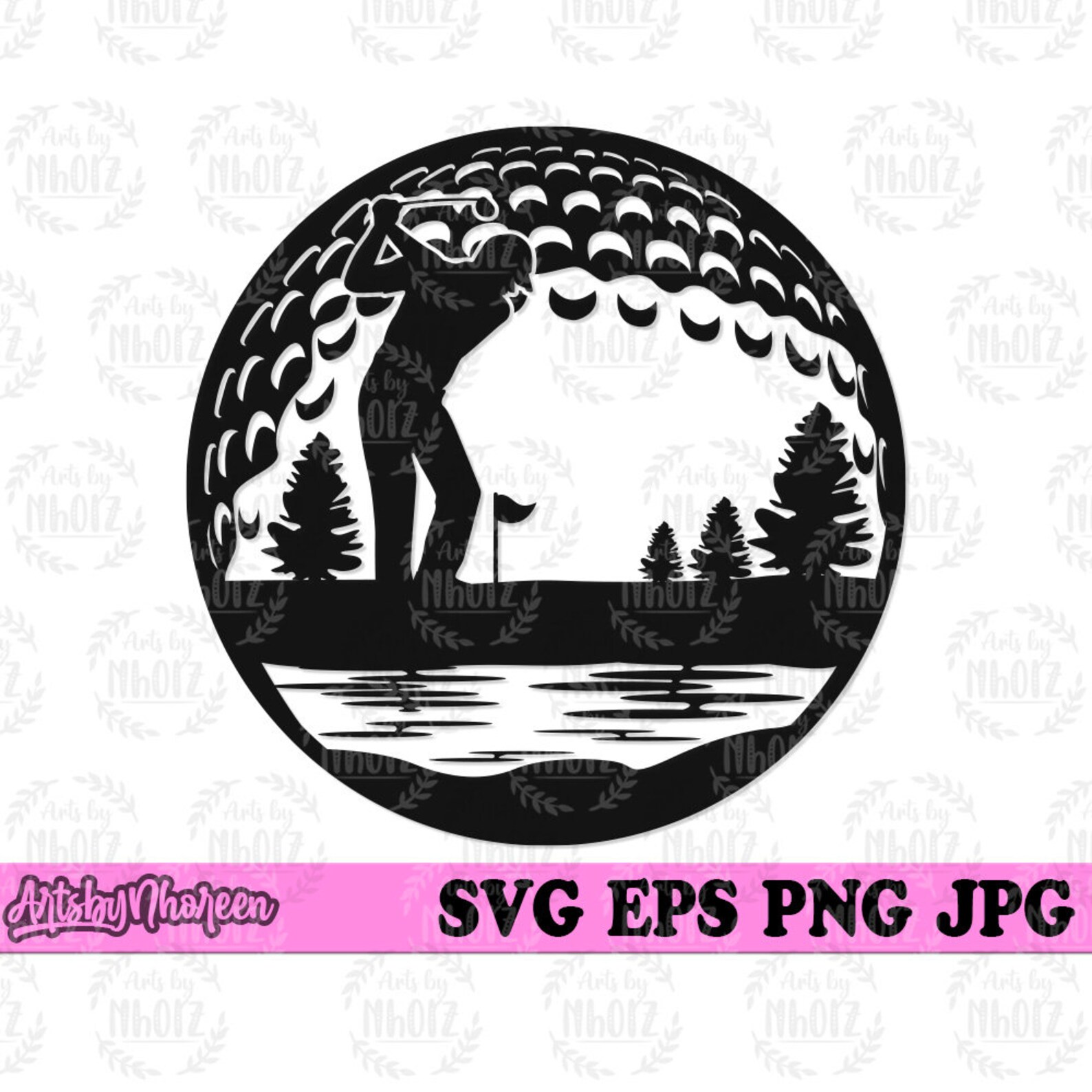 Golf Player Svg Golfer Dad Shirt Png Rich Dad Sports | Etsy