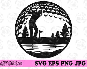 Golf Course Stencil - Etsy