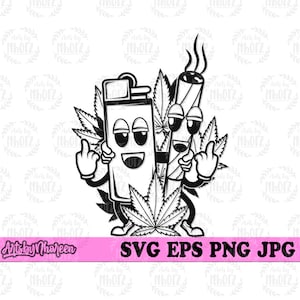 Lighter and Joint Best Friends Svg | Best Bud Clipart | Weed Life ...