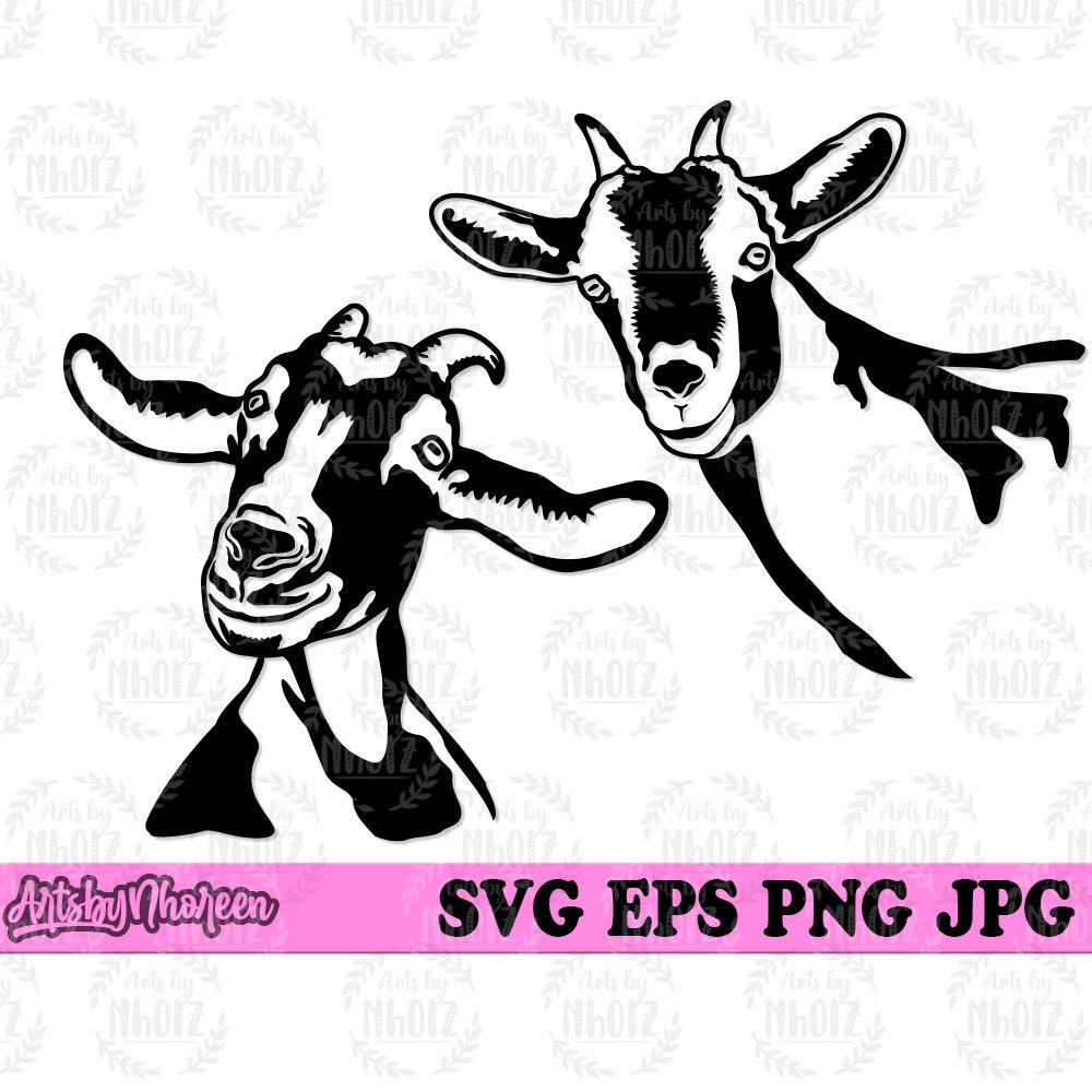Goat SVG Bundle Farm Goat Svg Farm Animal Svg Peeking Goat - Etsy UK