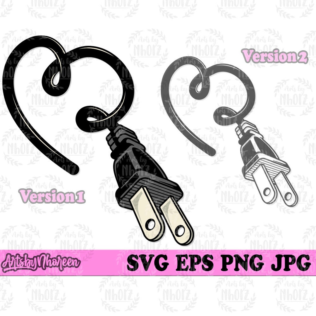Power Plug Svg | Charger Adaptor Stencil | Electrical Dad Shirt Png ...