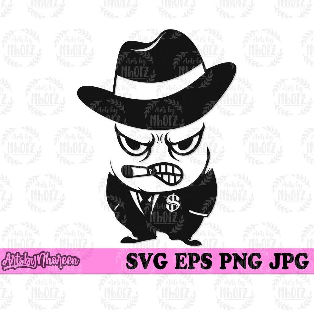 Mafia Man Svg Mr Rich Dad Cut File Angry Boss Leader - Etsy