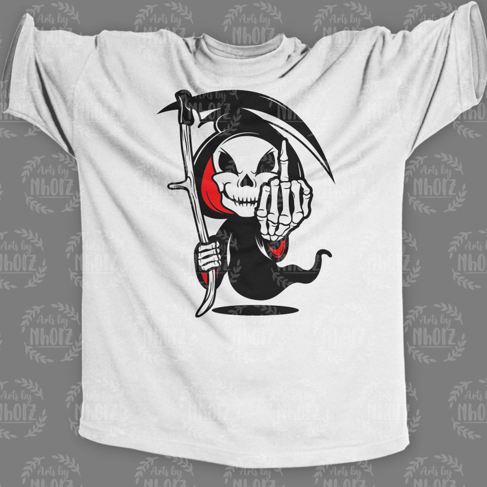 Grim Skull Svg Horror Reaper Stencil Grim Reaper With Scythe - Etsy