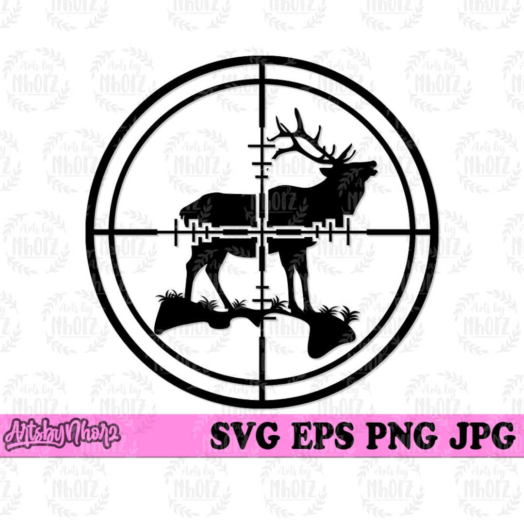 Deer Hunting Svg, Deer Hunter Svg, Deer Target Svg, Antler Svg, Deer ...