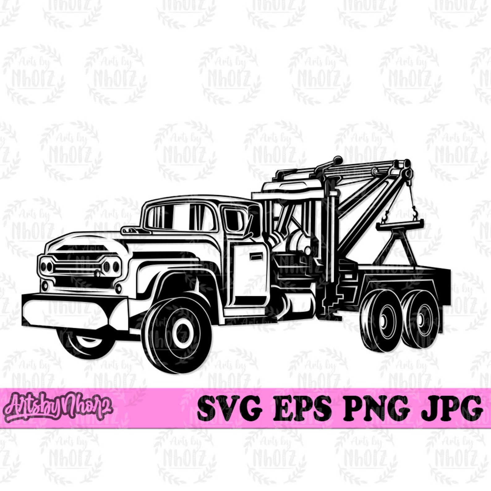 Tow Truck Svg Tow Truck Driver Svg Trucker Dad Svg Towing - Etsy
