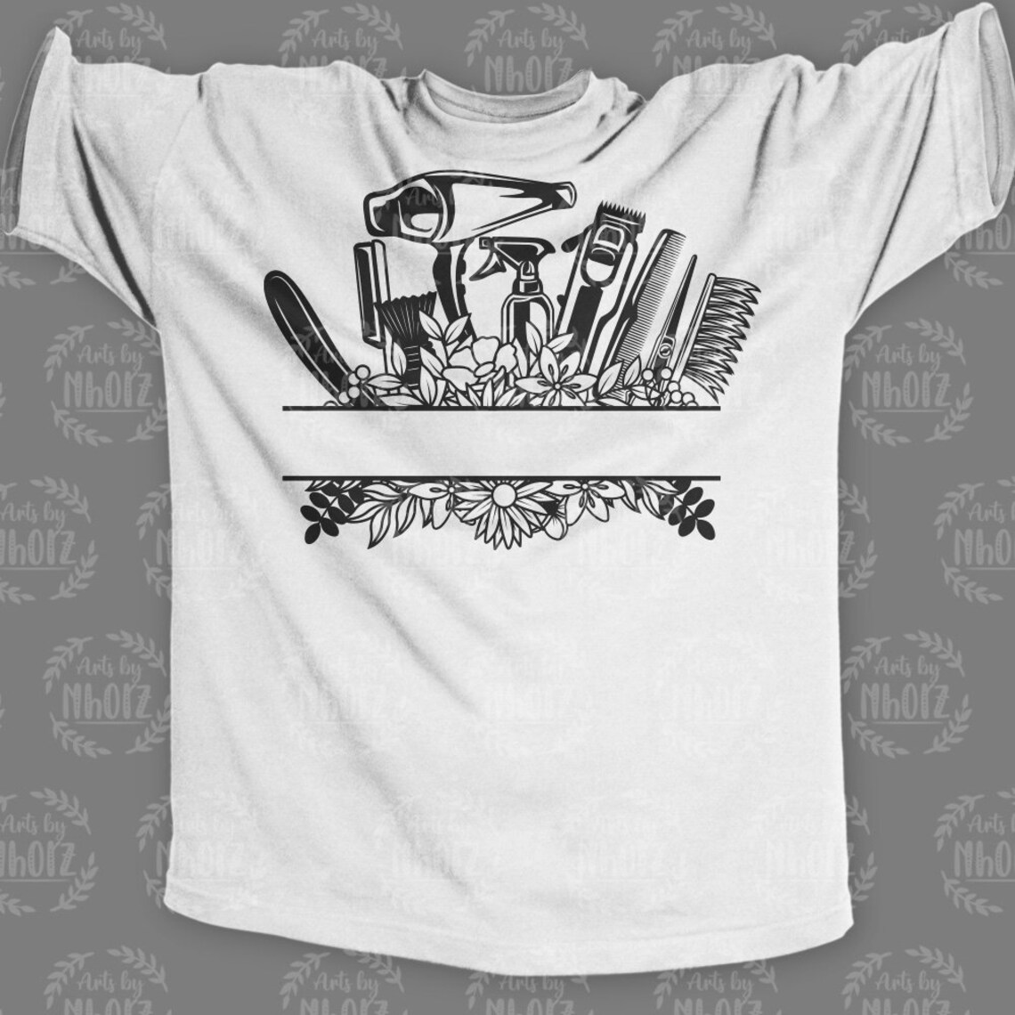 Barber Tools Svg Barbershop Monogram Dxf Hair Cutter - Etsy