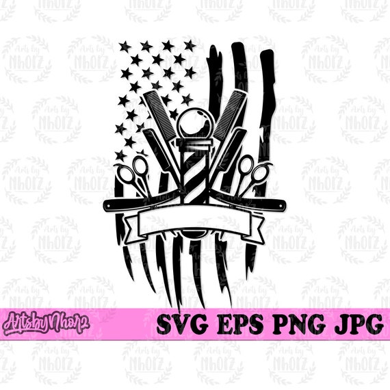 US Barber Tools Svg Barber Tools Png Barber Shirt Svg | Etsy