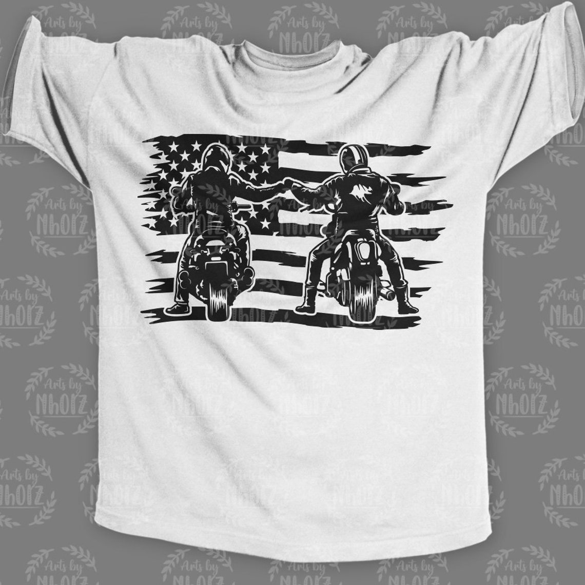 US Biker Fist Bump Svg, Rider Dad T-shirt Design Png, Bike in Tandem ...