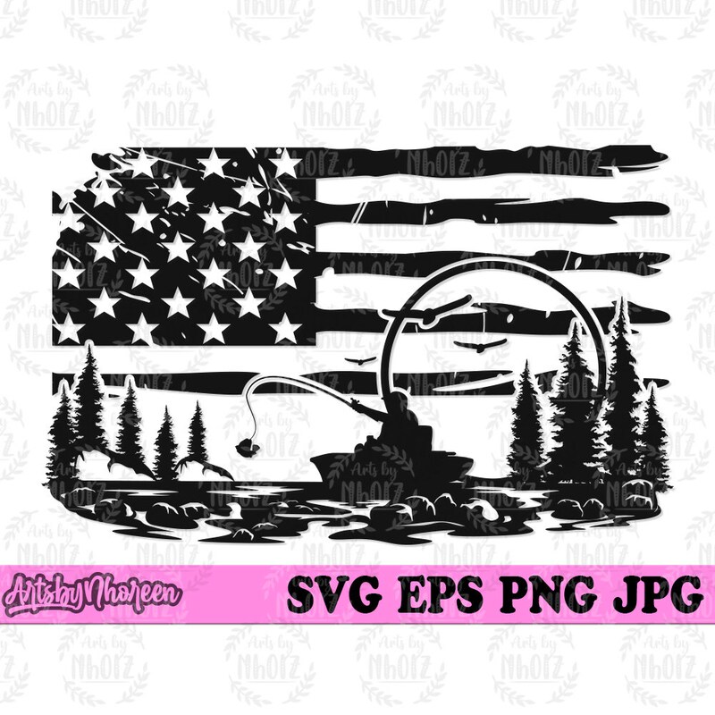 Fishing Stencil - Etsy