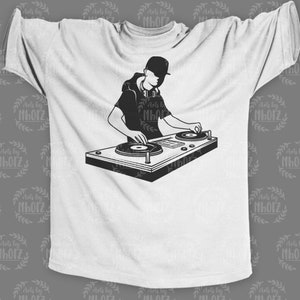 DJ Svg, Disc Jockey Cut File, Male Turntable Mixer Clipart, Rave Night ...