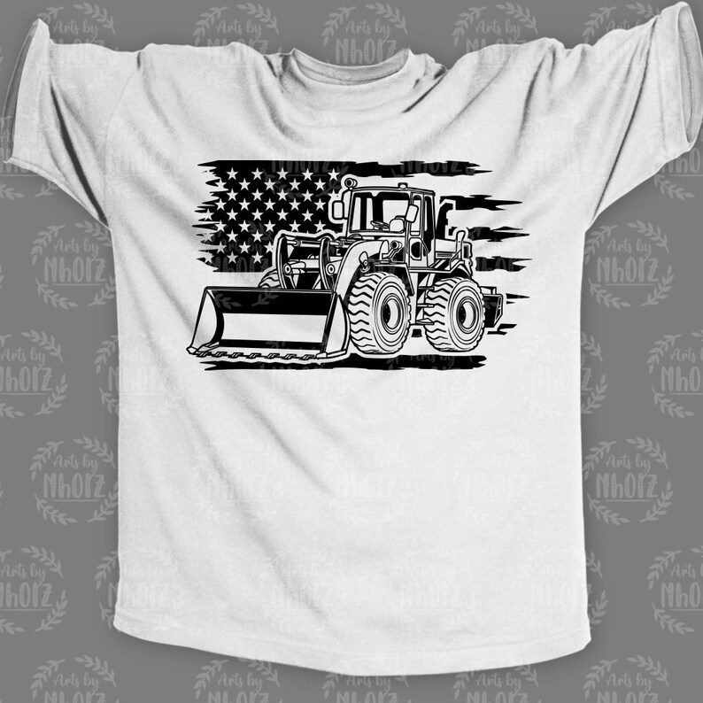 US Bulldozer Svg Heavy Equipment Stencil Bulldozer Logo | Etsy