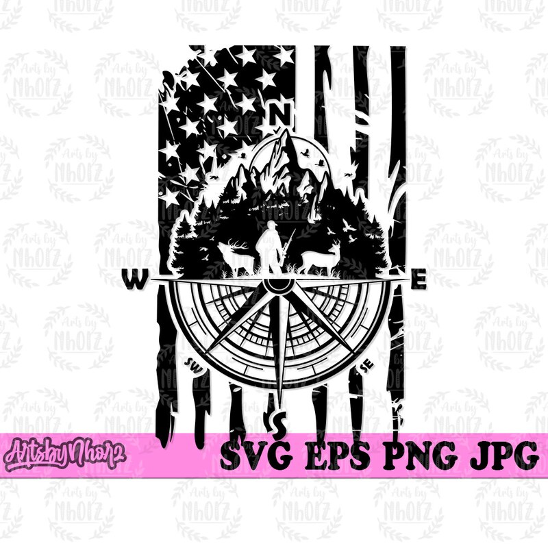 Skull Compass Svg - Etsy