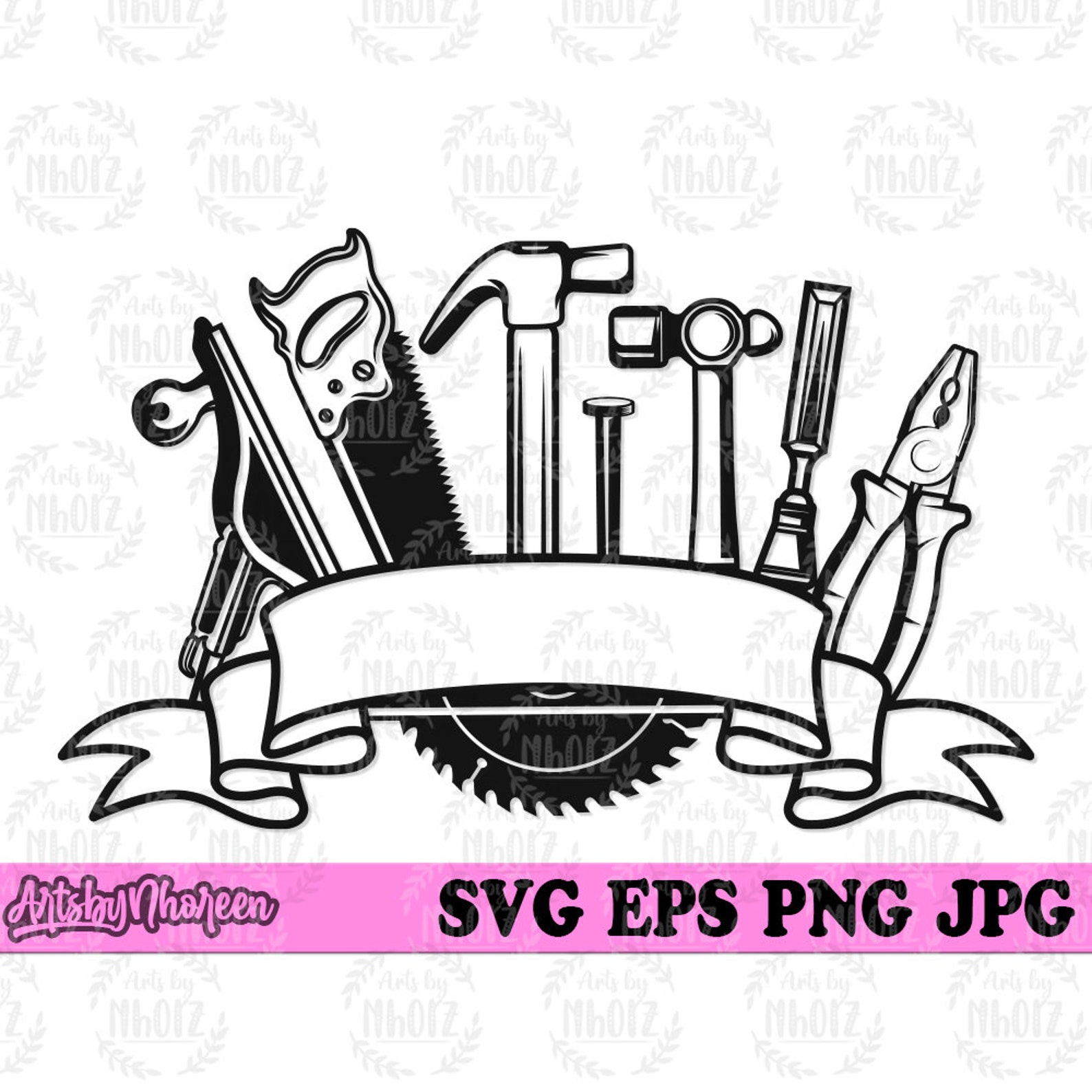 Carpenter Tools Svg Construction Dad Clipart Repairman Cut - Etsy