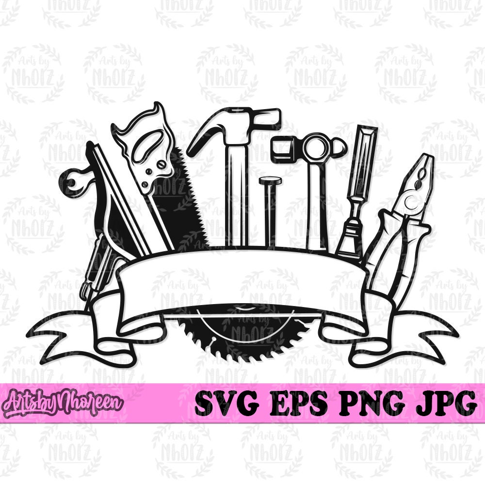 Carpenter Tools Svg | Construction Dad Clipart | Repairman Cut File ...